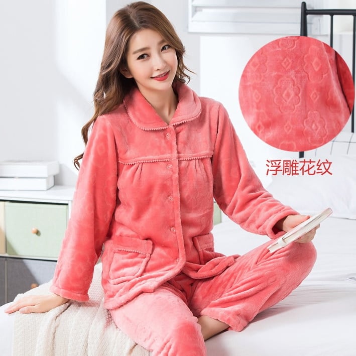 Pyjama d'hiver en polaire pilou pilou confortable