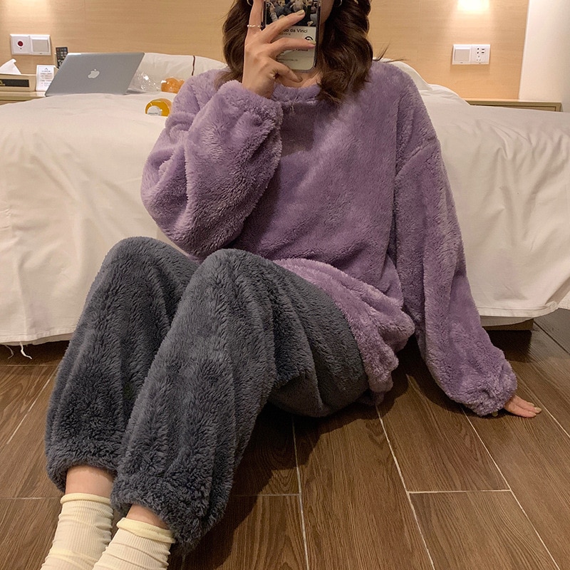Pyjamas d'hiver léger pour femme